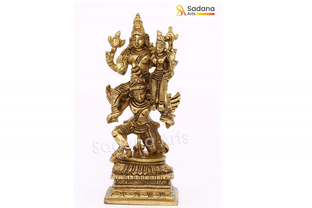 Perumal with garuda vahanam – Sadana Arts