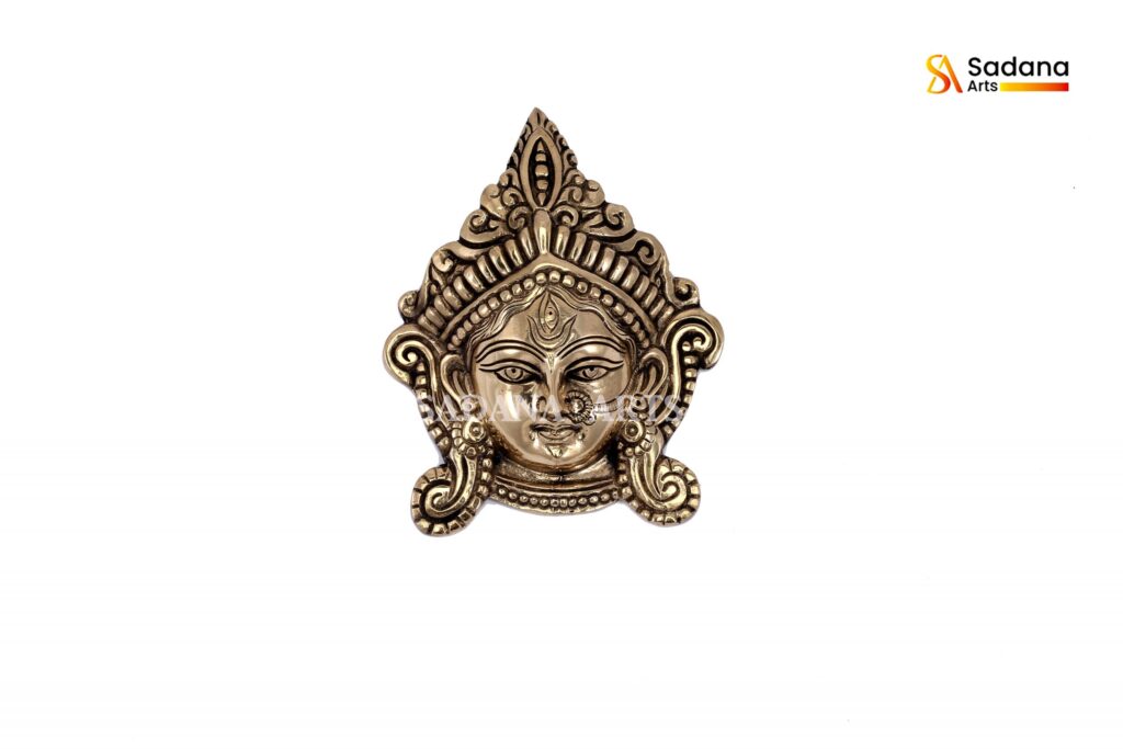 Brass Amman Face - sadanaarts